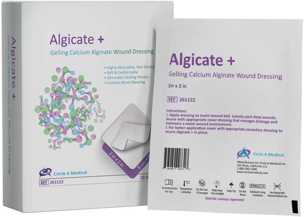 Alginate+ Gelling Calcium Alginate Dressing, 2" x 2", Sterile 1s, 10/bx ...